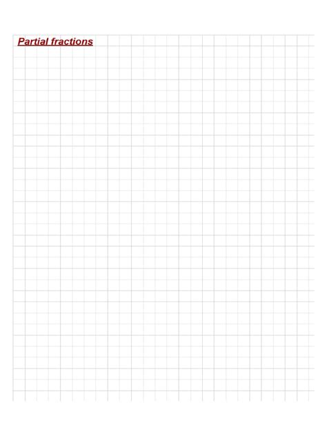 Partial Fractions Pdf