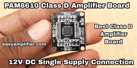 PAM8610 Audio Stereo Amplifier Module Pinout, Features,, 53% OFF