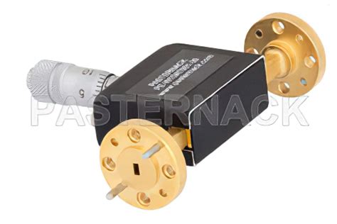 Wr 10 Waveguide Continuously Variable Attenuator 0 To 30 Db From 75 Ghz To 110 Ghz Ug 387 U
