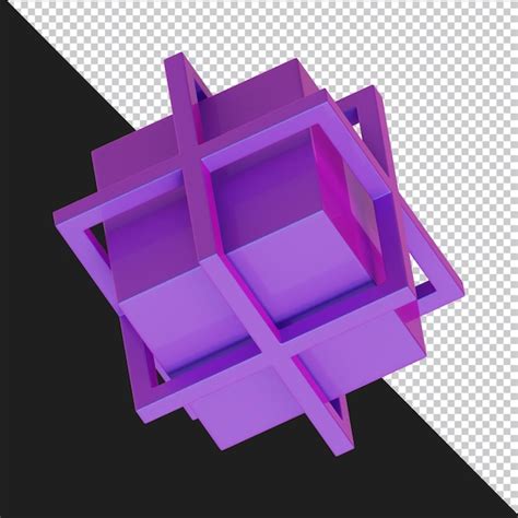 Premium Psd Abstract Geometric Shape Futuristic Gradient Material Design 3d Rendering