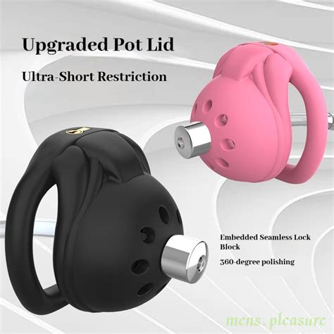 Pot Lid Resin Chastity Lock Embedded Small Lock Core Chastity Cage Male