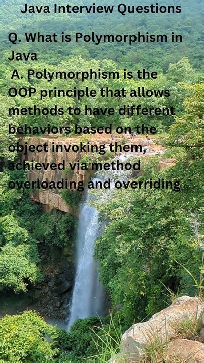 What Is Polymorphism Java Selenium Interview Questions Youtube