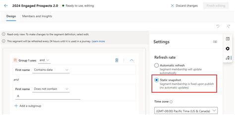 Create A Static Snapshot Of A Segment Dynamics 365 Customer Insights