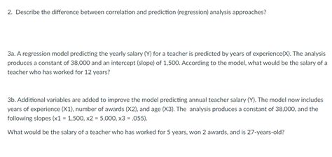 Solved Describe The Difference Between Correlation And Chegg