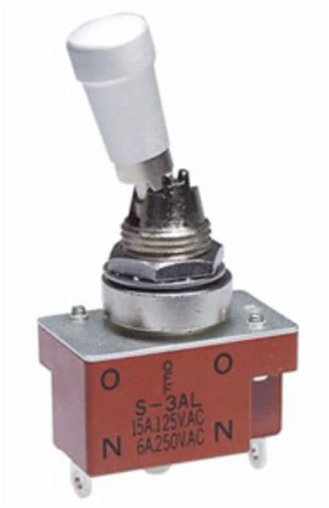 S3al Nkk Switches Nkk Switches Toggle Switch Panel Mount On Off On Spdt Solder Terminal