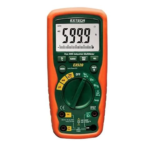 Extech Ex520 True Rms Industrial Multimeter