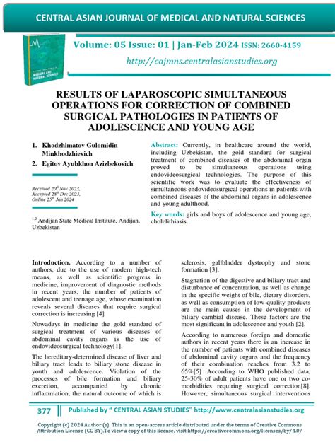 Results Of Laparoscopic Simultaneous Operations For Correction Of