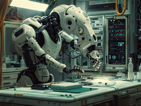 Robot Standing On Table Stock Image Image Of Intelligent 315574471