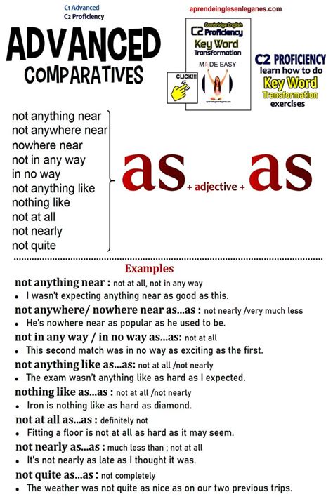 Advanced Comparatives 1 English Vocabulary Words Learning Idioms And Phrases English
