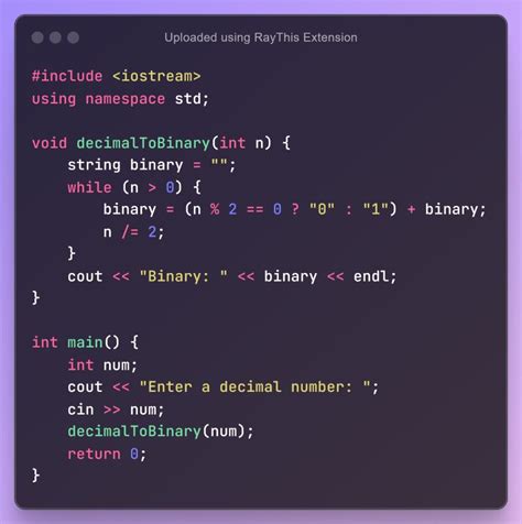 devesh jangid on linkedin 100daysofcode cplusplus programming binaryconversion