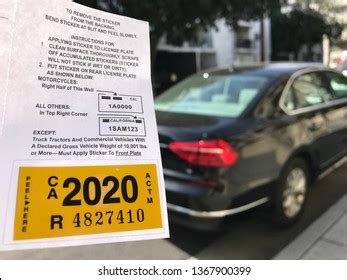 2 Hundred California Registration Sticker Royalty Free Images Stock