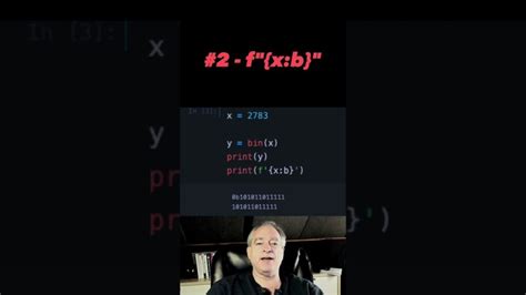 2 Ways To Get Binary Format Of Python Integer Python Shorts Pythonちゃん