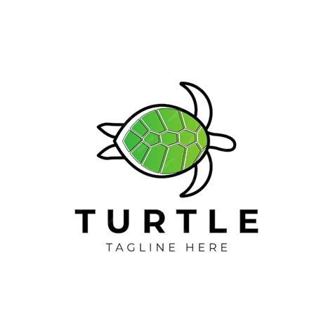 Premium Vector Simple Line Art Turtle Logo Template