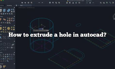How To Extrude A Hole In Autocad Caddikt