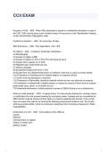 CCII EXAM QUESTIONS WITH ANSWERS ALL VERIFIED CDCR Stuvia US