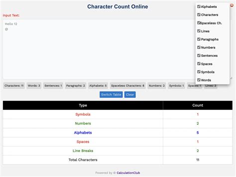 Character Count Online Calculationclub 2024