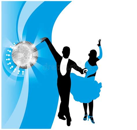 Outline Of Dancing Couples Stock Vector Illustration Of Dancing 40947251