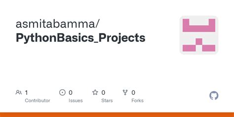 GitHub Asmitabamma PythonBasics Projects