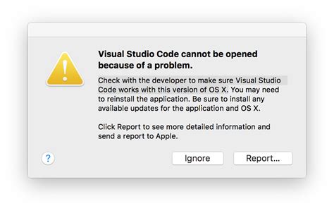 Macos Visual Studio Code Installation Failed In Osx El Capitan