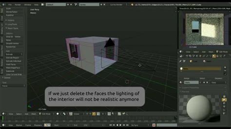 blender cycles rendering through the objects without losing their