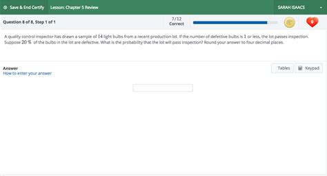 solved save and end certify lesson chapter 5 review sarah