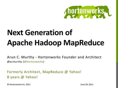 Nextgen Apache Hadoop Mapreduce Ppt