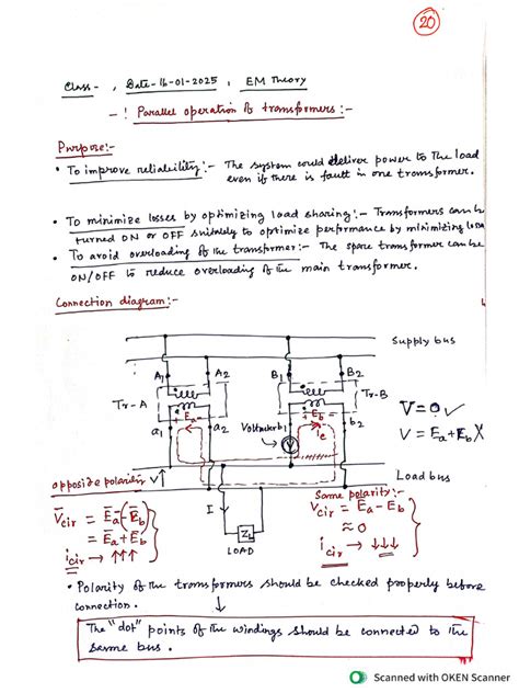 Parallel Operation Class Notes 1 Pdf