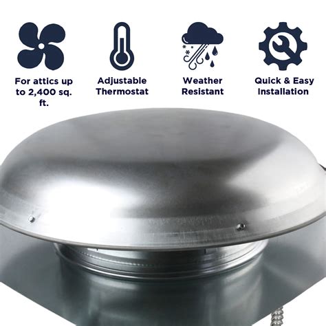 Maxx Air 4000 Series 1600 Cfm Roof Mount Power Attic Ventilators Usfanco