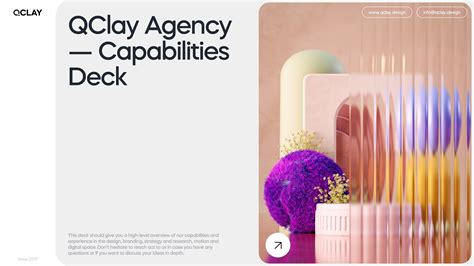 Qclay Capabilities Deck Uiux Web Design Behance