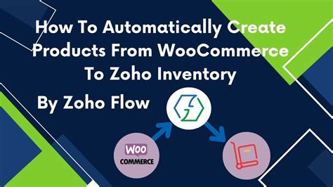 How To Automatically Create Products From Woocommerce To Zoho Inventory