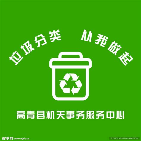 垃圾分类标志设计图 展板模板 广告设计 设计图库 昵图网