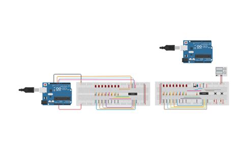 Circuit Design Registradores De Deslocamento 74hc595 Tinkercad