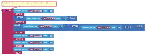 How Do I Convert A Date To Weeks Days Hours Minutes Seconds Mit App Inventor Help Mit