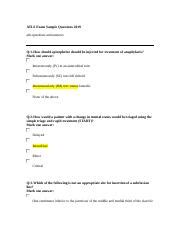 ATLS Practice Questions Free Docx ATLS Exam Sample Questions Atls Questions And