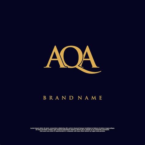 Premium Vector Luxury Modern Combination Aqa Abstract Vector Logo