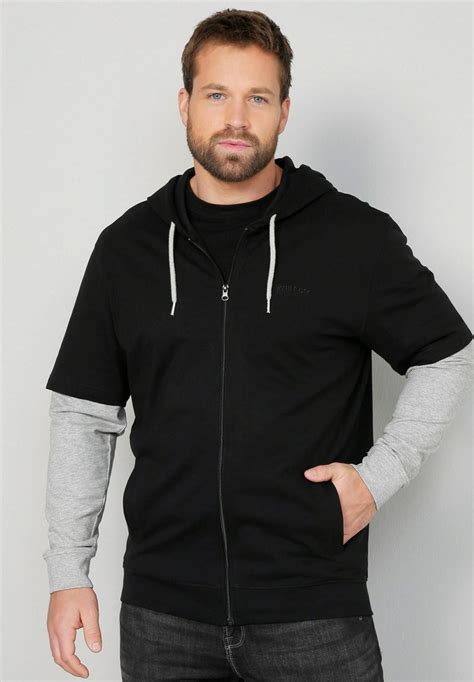 John F Gee Sudadera Con Cremallera Black Negro Zalando Es