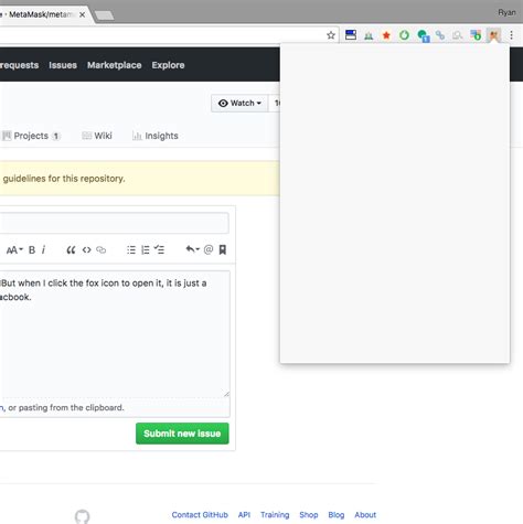 Extension Is Blank Issue MetaMask Metamask Extension GitHub