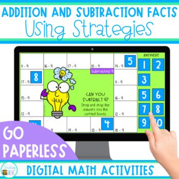Addition And Subtraction Strategies Digital Games By Teaching Trove