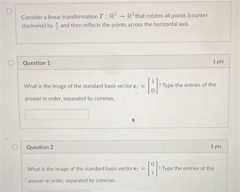 Solved Consider A Linear Transformation T RP Rthat Rotates Chegg