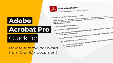 Adobe Acrobat Pro How To Remove Password From The PDF Document A