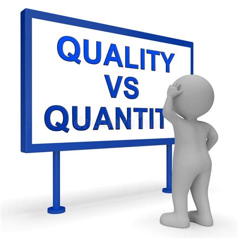 Quality Versus Quantity Compass Stock Illustration Illustration Of