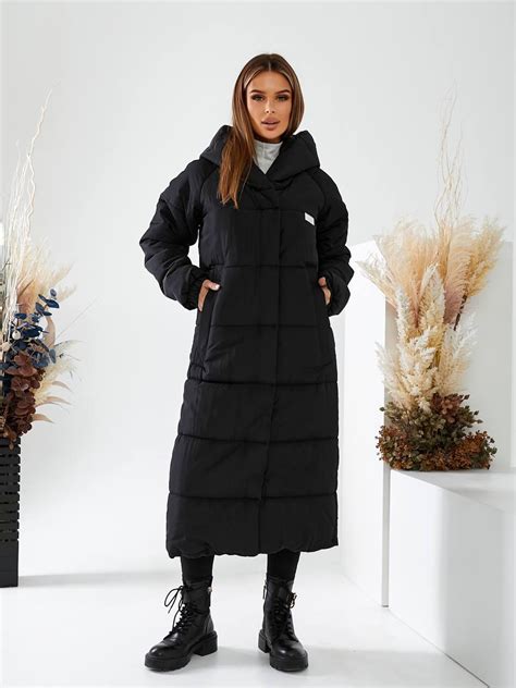ᐉ Куртка пальто зимове довге Аiza А520 42 44 Чорне А520 чорне 42 44 • Краща ціна в Києві