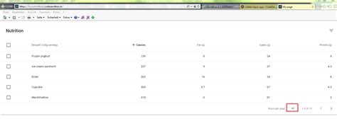 Tablefooter Text Overlapping Pagination Drop Down Control · Issue