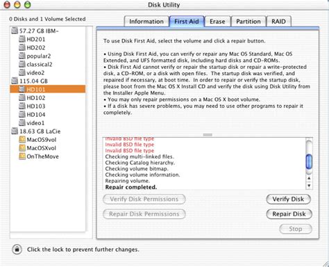 Disk Utility An Ever Changing Tool The Eclectic Light Company