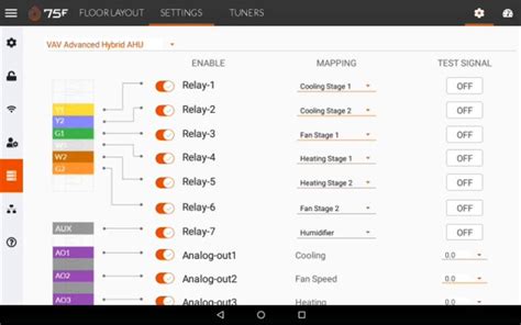 reconfiguring system profiles ccu 75f home