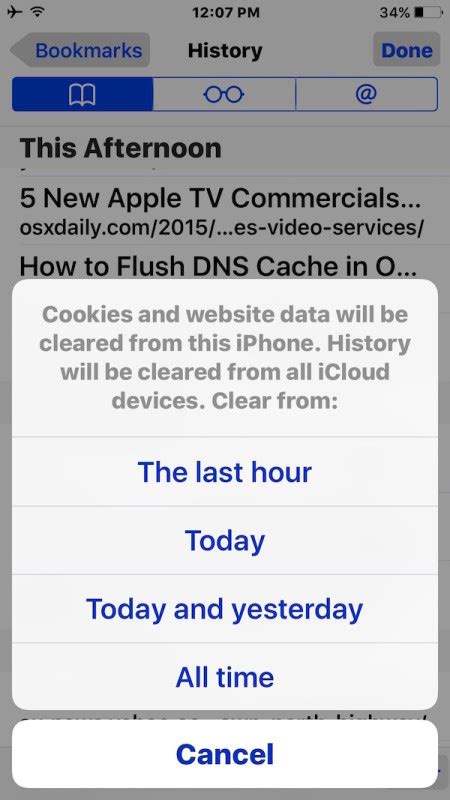 How To Delete Recent Safari Search Web Browsing History On IPhone IPad