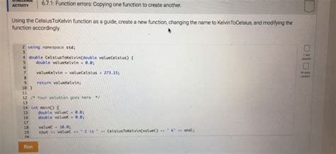 Solved 671 Function Errors Copying One Function To
