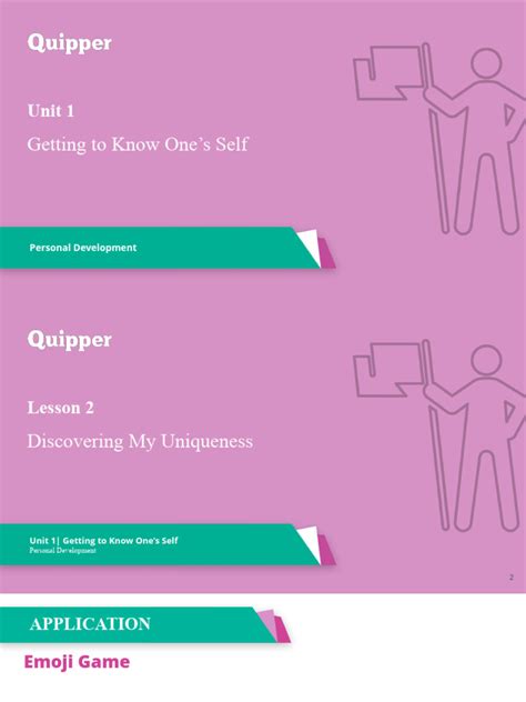 Unit 1 Lesson 2 Discovering My Uniqueness Pdf