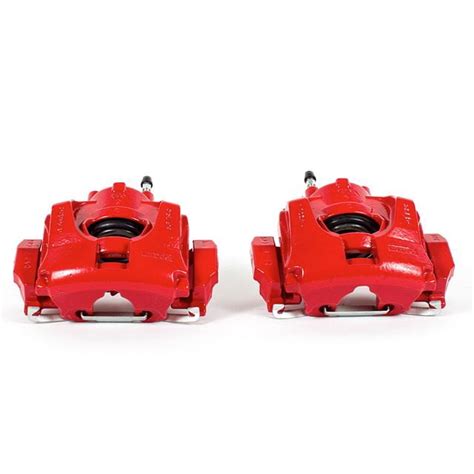Power Stop Front Pair Of Red Powder Coated Calipers S5474