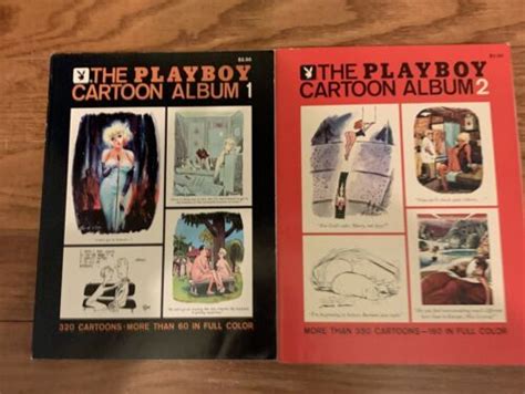 Vintage Set Of 2 The Playboy Cartoon Albums 1963 1 And 1965 2